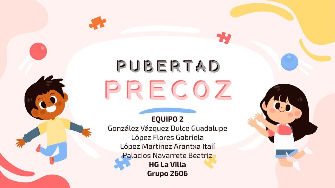 Pubertad precoz | Angélica Mena | uDocz