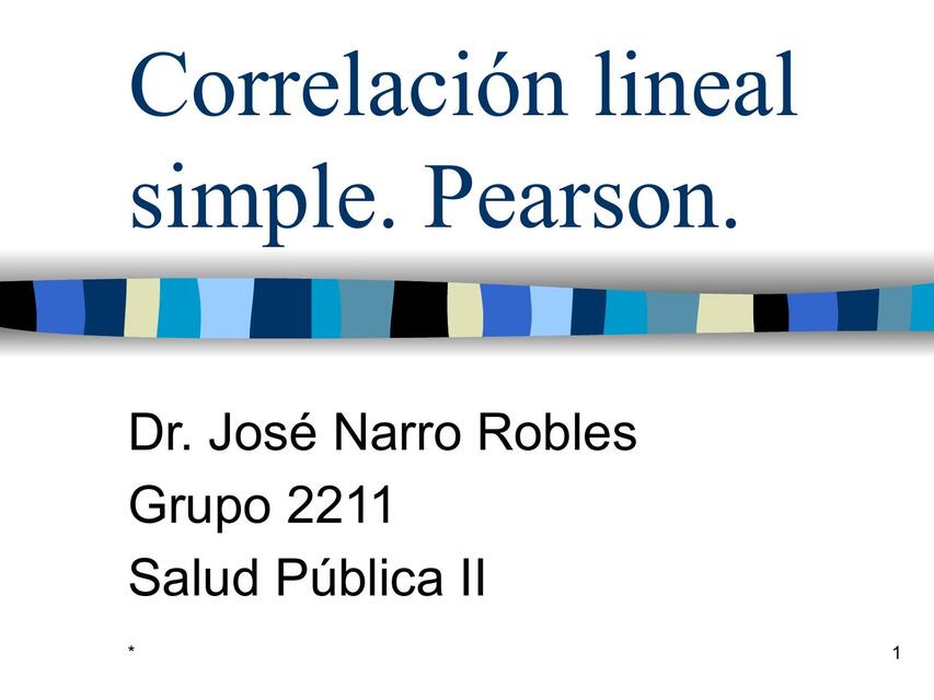 Correlación lineal simple de Pearson | IOVANNY CRUZ OJEDA | uDocz