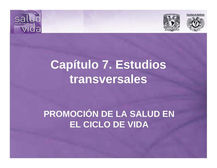 Estudios transversales en epidemiología | IOVANNY CRUZ OJEDA | uDocz