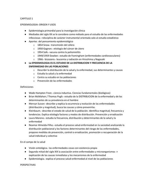 Epidemiologia origen y usos | IOVANNY CRUZ OJEDA | uDocz