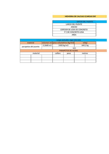 Memoria de Cálculo | Dulce Aguilar | uDocz