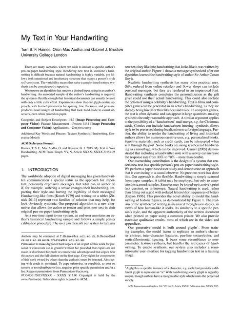 Flashcards de An Algorithm To Render Text In Your Handwriting | Por HackerNews | uDocz