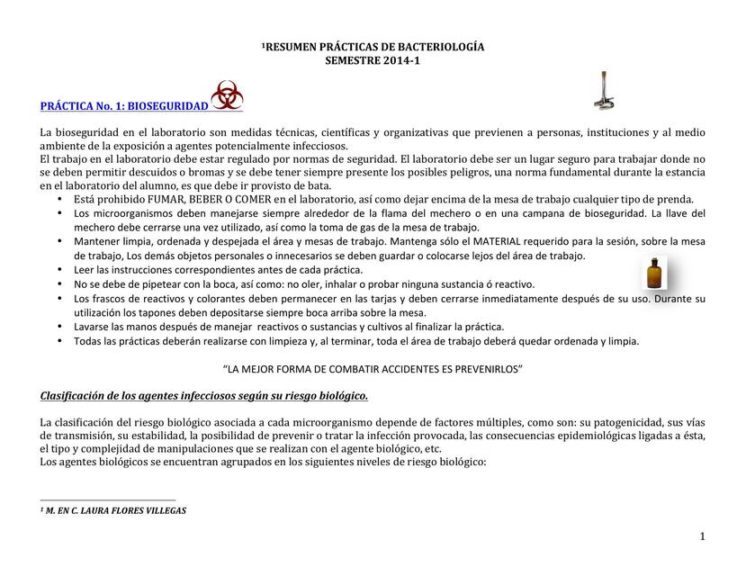 Resumen de las practicas 1-4 de bacteriologia | IOVANNY CRUZ OJEDA | uDocz