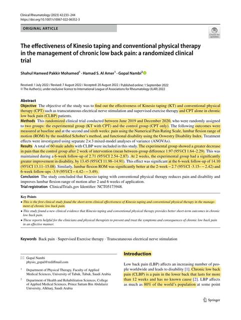 Flashcards de Kinesio tapping vs physical therapy | Por Angélica Mena ...