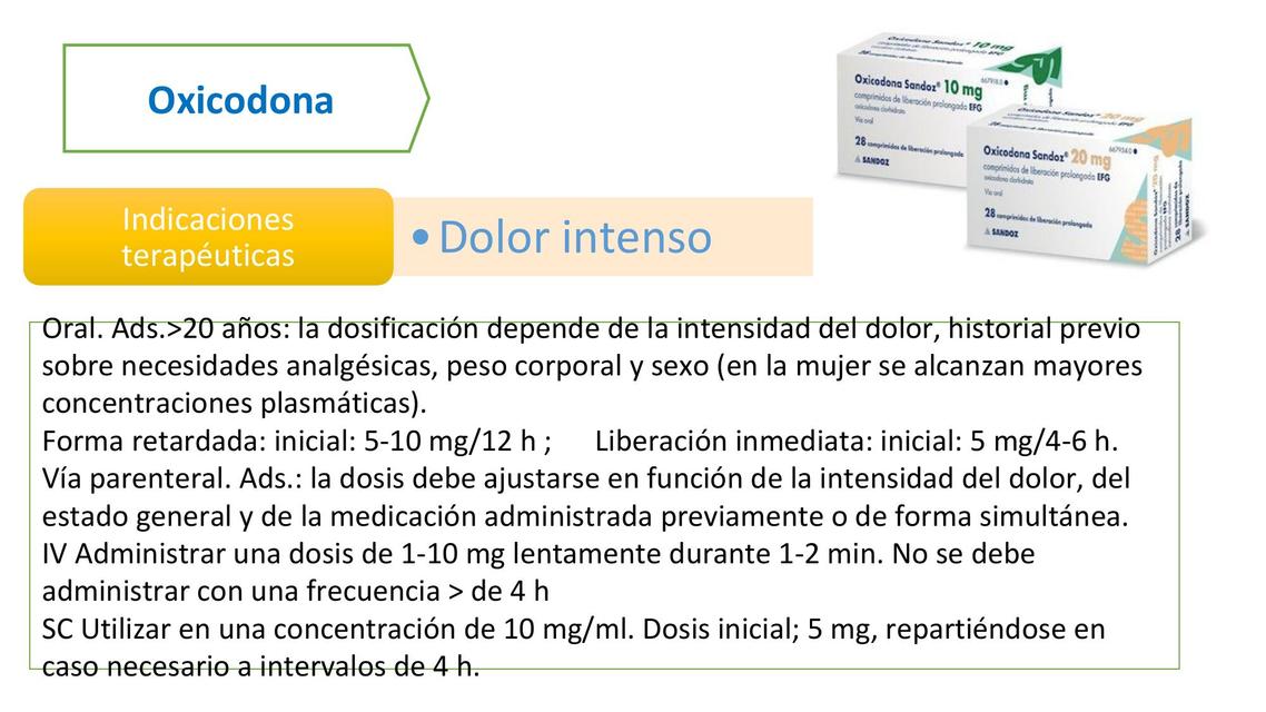 Oxicodona | Abigail Diyarza | uDocz