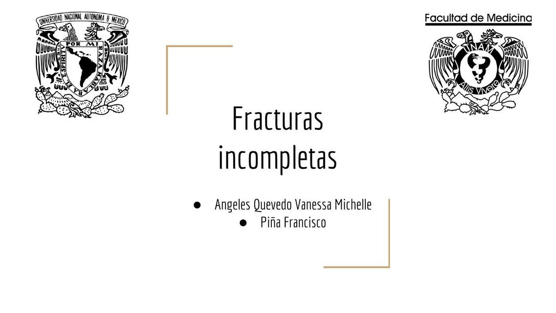 Fracturas incompletas | Jessy González | uDocz