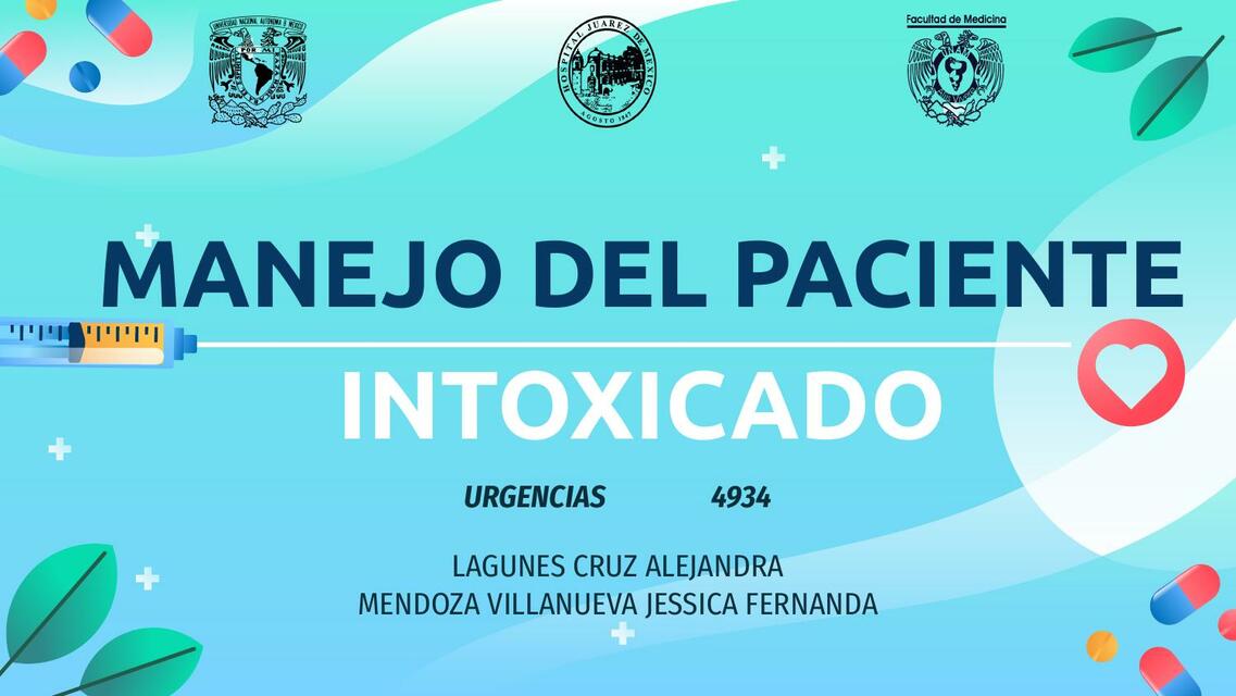 Manejo del paciente intoxicado | Jessy González | uDocz