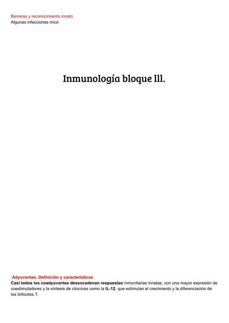 Inmunología bloque 3 resumen | IOVANNY CRUZ OJEDA | uDocz