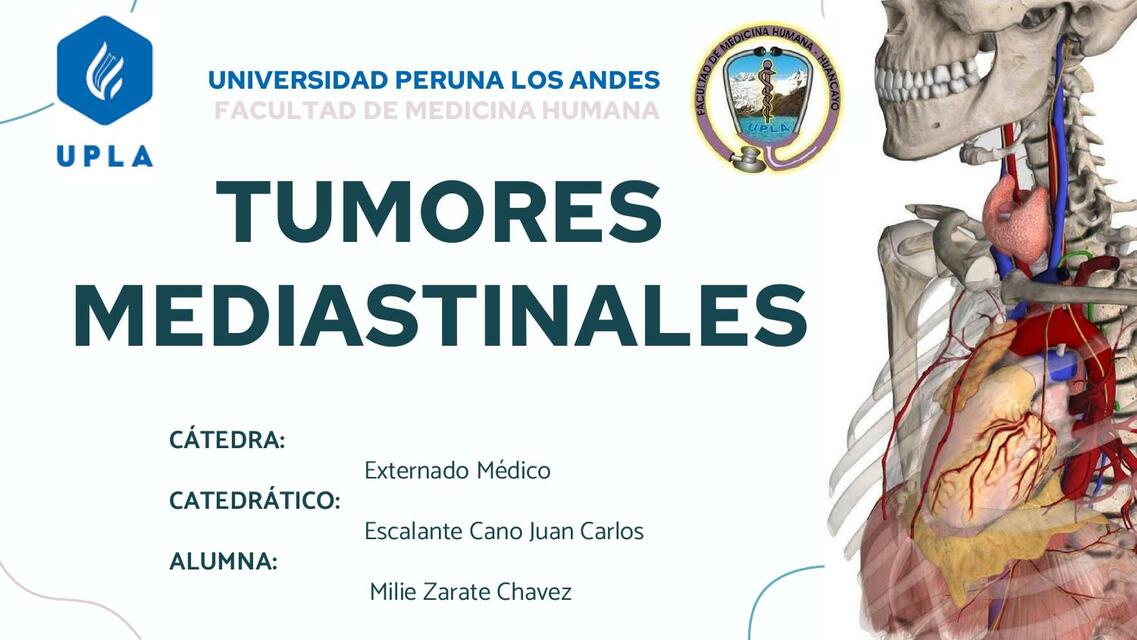 Tumores mediastinales | milie lizeth | uDocz
