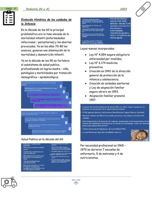 Apuntes Pediatria Caracteristicas del cuidado y Ev | CRISTOPHER ...