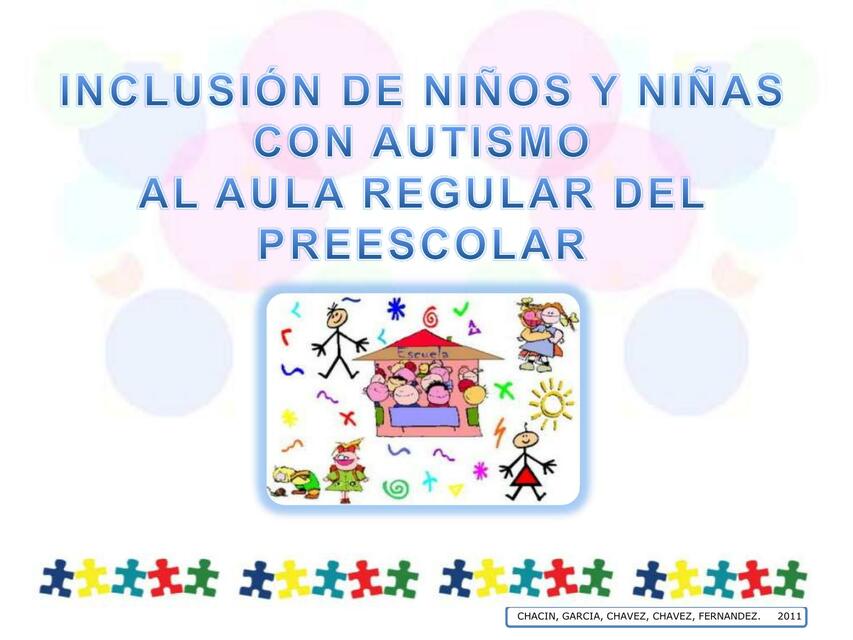 Autismo Inclusión de niños y niñas al aula CHACIN | Agus Moyano | uDocz