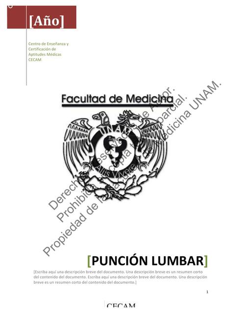 Punción lumbar | IOVANNY CRUZ OJEDA | uDocz
