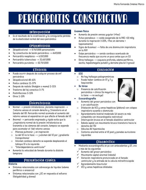 Pericarditis constrictiva resumen | IOVANNY CRUZ OJEDA | uDocz