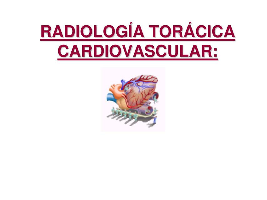 Radiología torácica cardiovascular | IOVANNY CRUZ OJEDA | uDocz