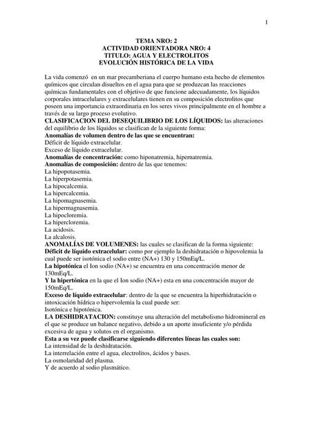 Agua y Electrolitos ┃AO4┃Clinica Quirurgica | Ysaac Garcia | uDocz