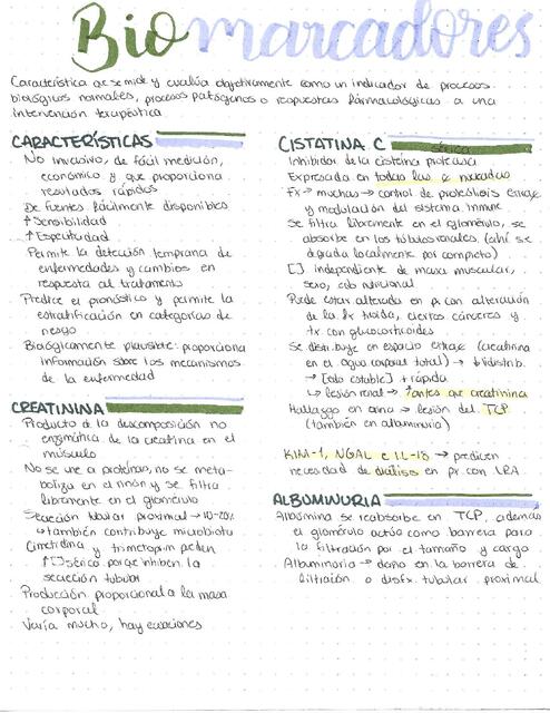 Biomarcadores en nefrología | IOVANNY CRUZ OJEDA | uDocz