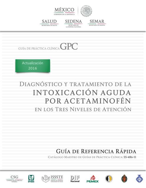 Diagnóstico y tratamiento de la intoxicación aguda GUIA FAST | Jessy González | uDocz