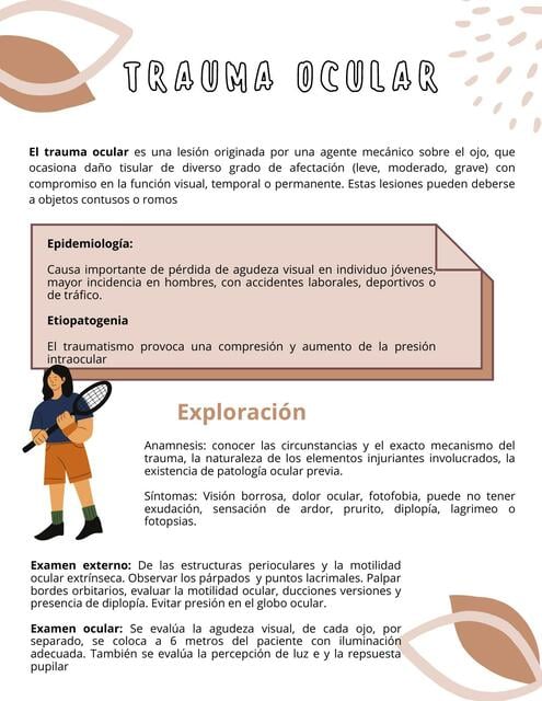 Trauma ocular cerrado y quemaduras oculares resumen | IOVANNY CRUZ ...