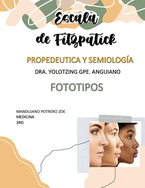 Escala de Fitzpatrick | Zoe Mandujano | uDocz