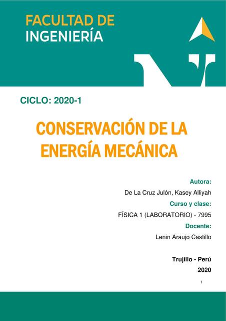 ENERGÍA MECÁNICA | Kasey De La Cruz | uDocz