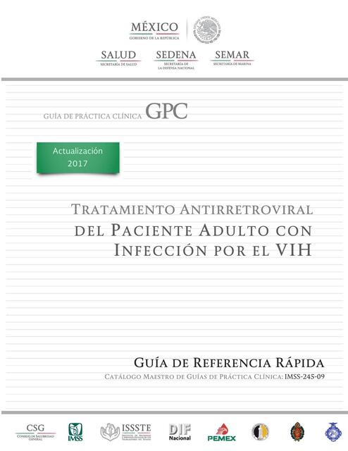 VIH Tratamiento Antirretroviral Guía Rápida | Jessy González | uDocz