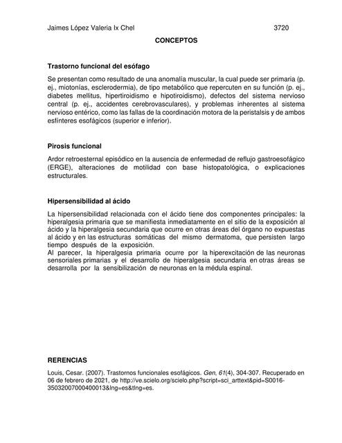 Trastornos funcionales esófago | IOVANNY CRUZ OJEDA | uDocz