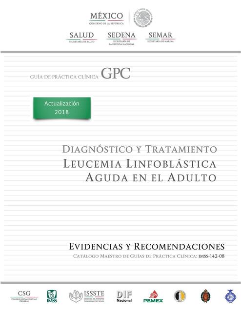 Leucemia linfoblástica aguda en adultos | Jessy González | uDocz