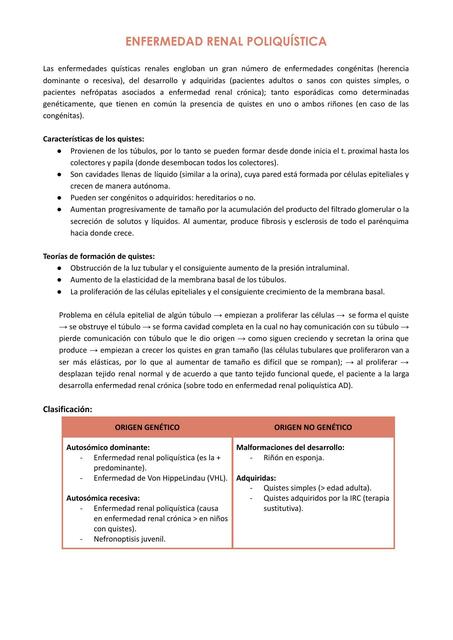 Enfermedad poliquística | IOVANNY CRUZ OJEDA | uDocz