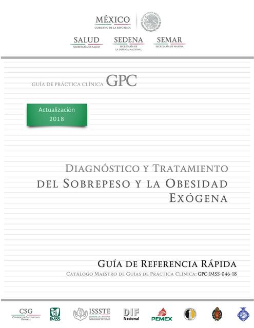 Del Sobrepeso y la Obesidad Exógena | Jessy González | uDocz