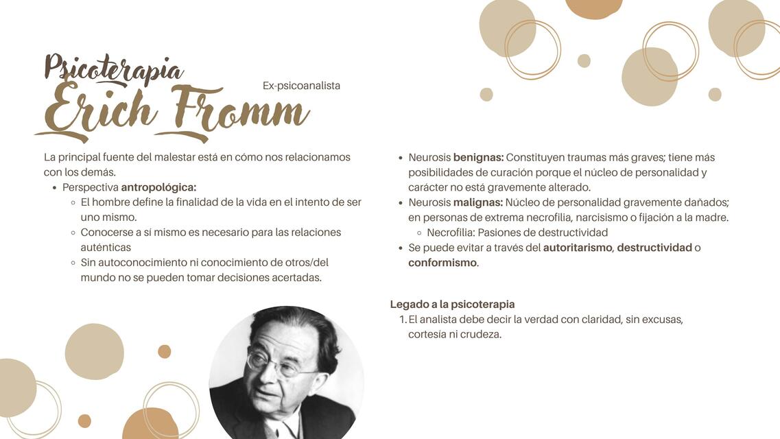 Psicoterapia de Erich Fromm | Claudia Quispe | uDocz