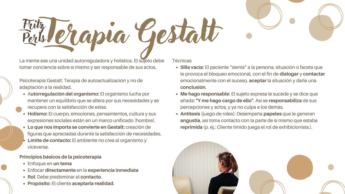 Terapia Gestalt de Fritz Perls | Claudia Quispe | uDocz