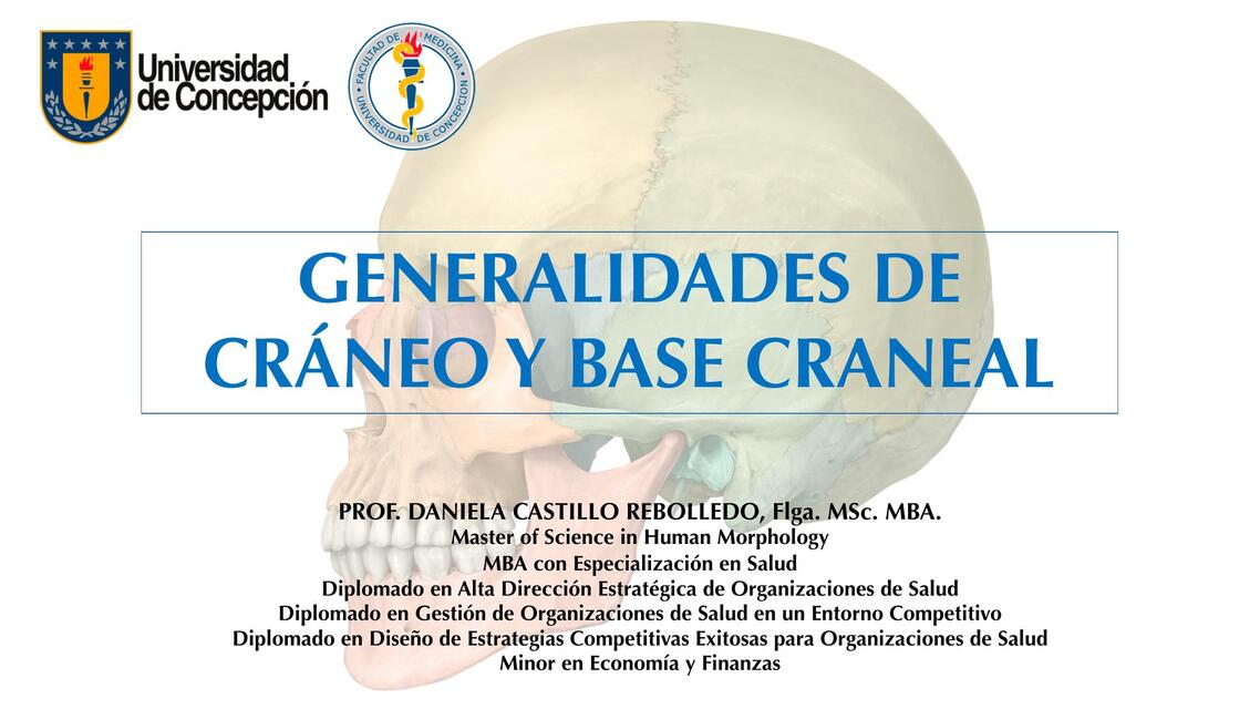 Generalidades cráneo y base craneal | MARTINA OPAZO MUÑOZ | uDocz