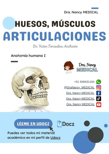 HUESOS, MÚSCULO Y ARTICULACIONES - Dra Nancy MEDICAL | Dra Nancy ...