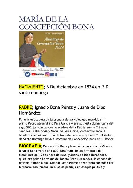 María de la Concepción Bona | Ashley Báez | uDocz