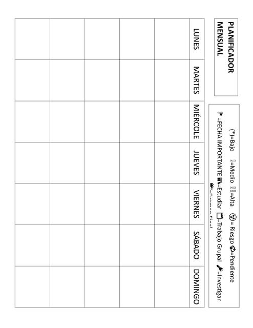 Planificador Mensual | ywsjsnwk nsnsjs | uDocz