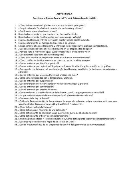 IFQ Cuestionario Guía Teoría Tema 6 | Jazmine Nikkinen | uDocz