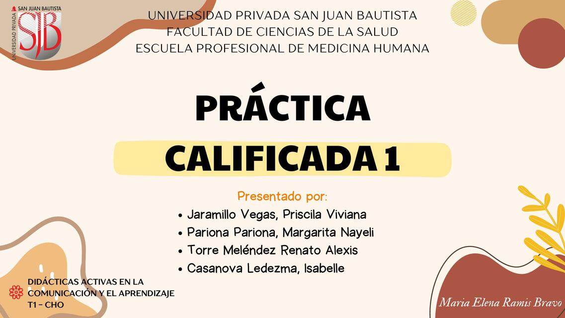 Práctica calificada 1 | Isabelle casanova ledezma | uDocz