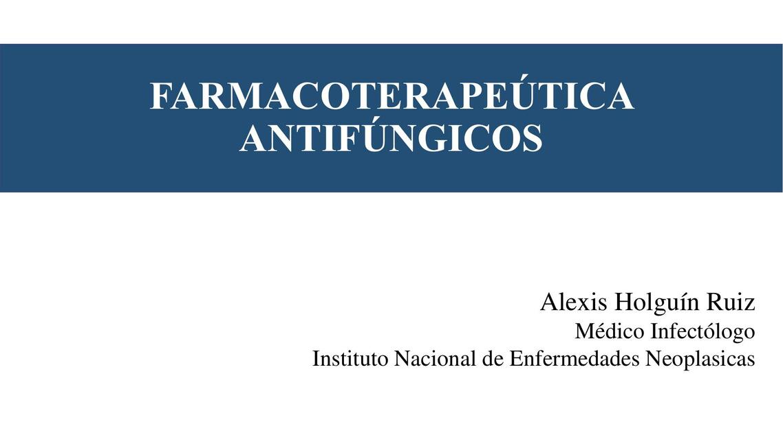 FARMACOTERAPEÚTICA ANTIFÚNGICOS | MiddleMedic | uDocz