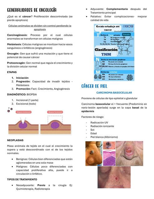 Generalidades de Oncología | Tania Duque García | uDocz