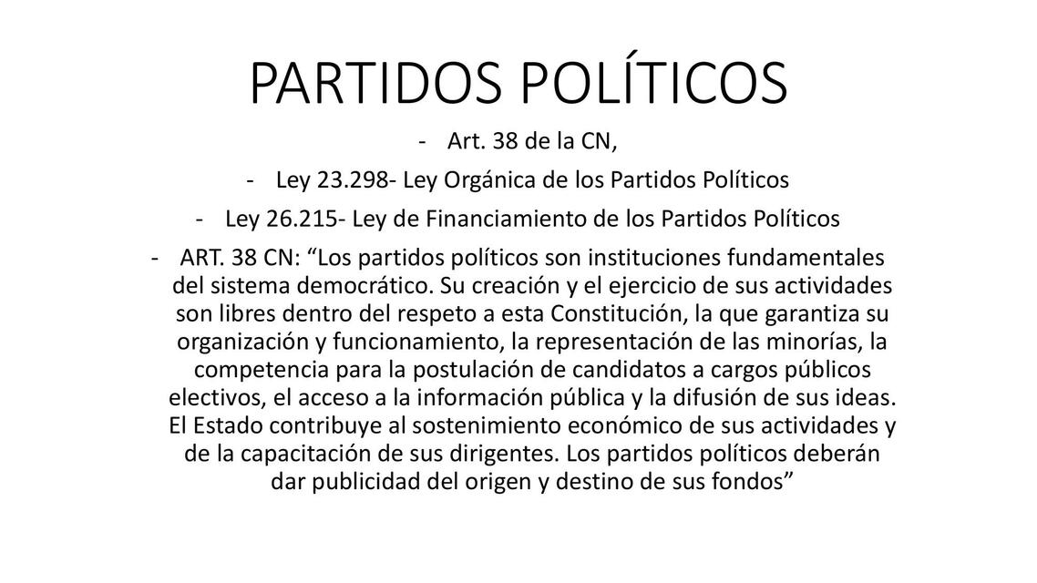 Partidos politicos | Lupe | uDocz