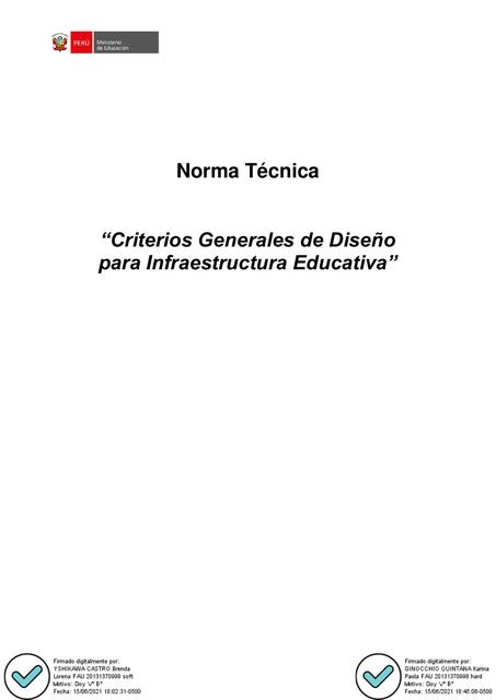 Flashcards de Norma Técnica Criterios Generales de Diseño para ...