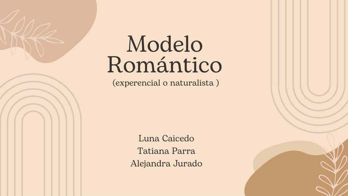Modelo Romántico | Alejandra Garcia | uDocz