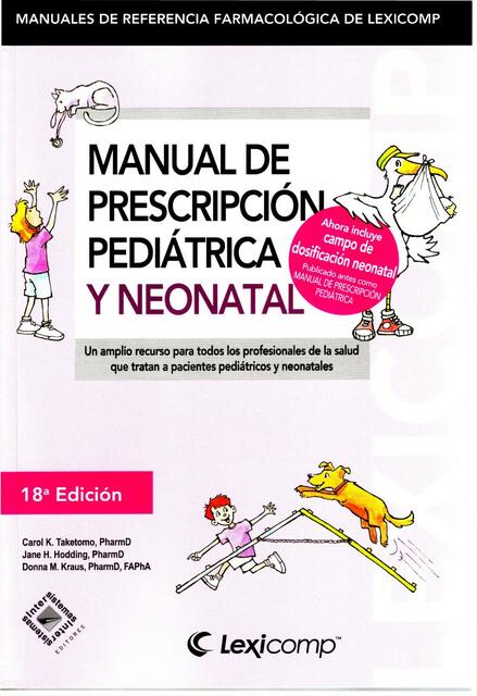 Manual de prescripcion pediatria y neonatal | Alicia González Hernández | uDocz