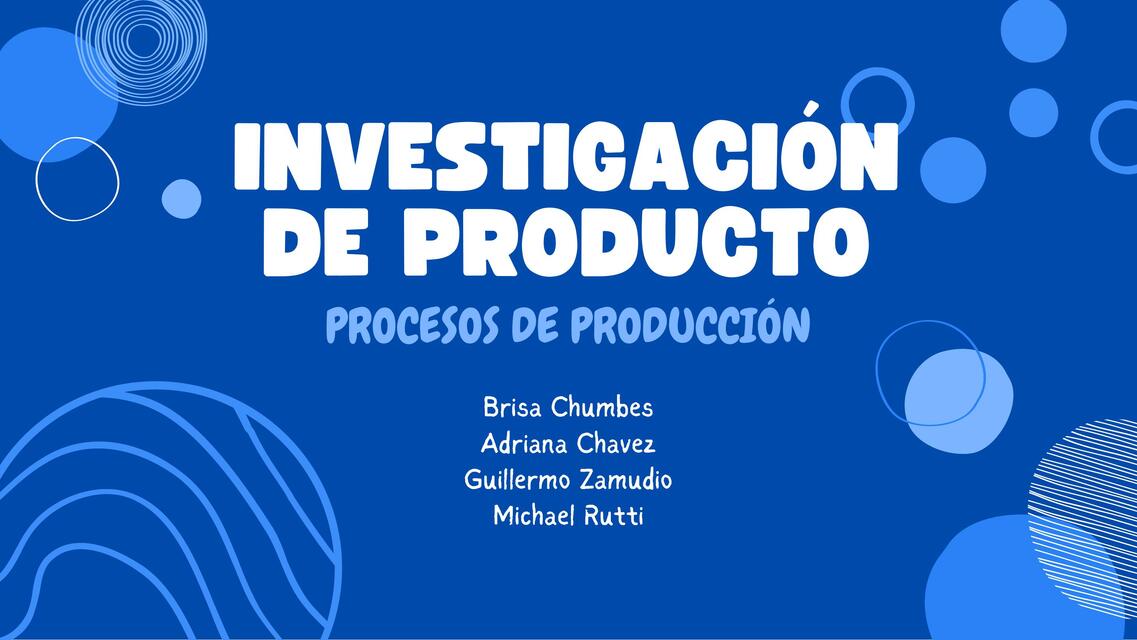 Investigacion de producto | Michael Rutti | uDocz