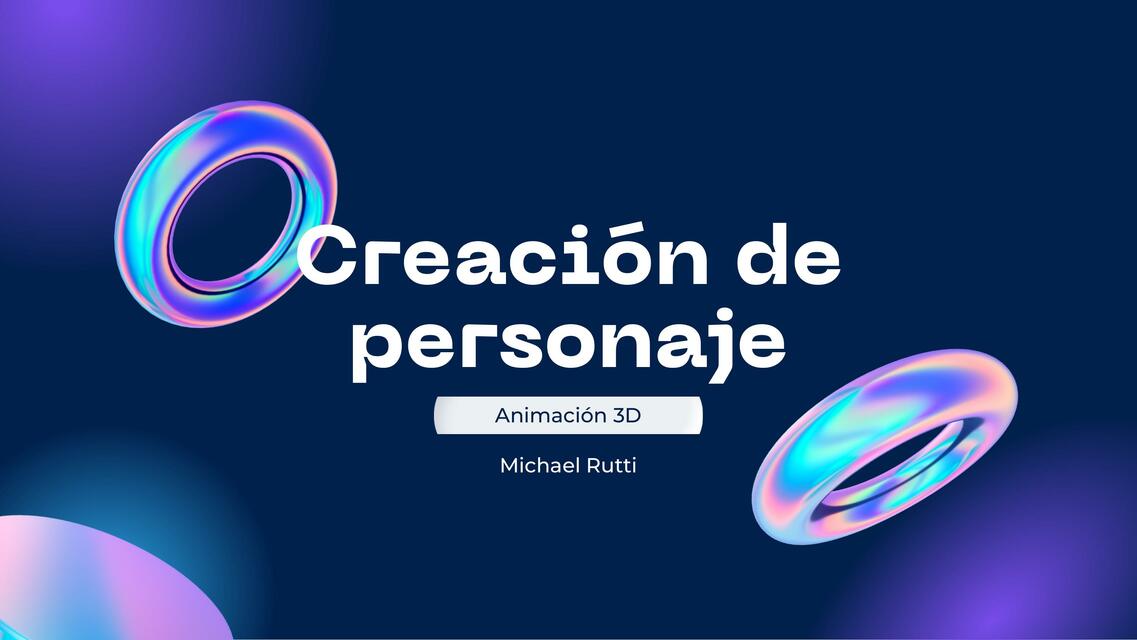 Creación de personaje | Michael Rutti | uDocz