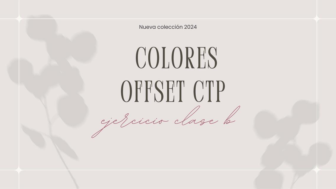 Colores offset cpt | Brisa Chumbes Ramos | uDocz