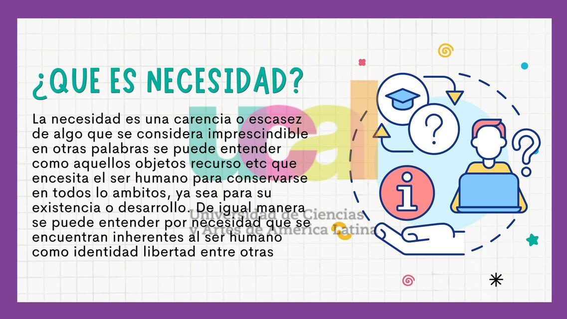 ¿Qué es Necesidad? | Leidy | uDocz