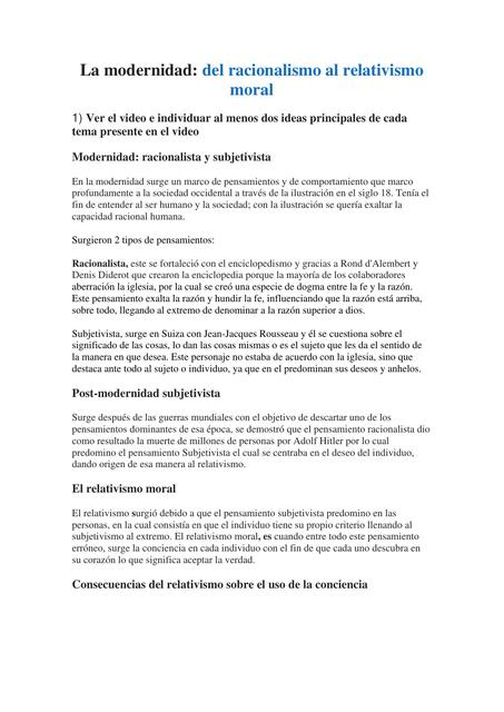 La modernidad | Vannesaa | uDocz