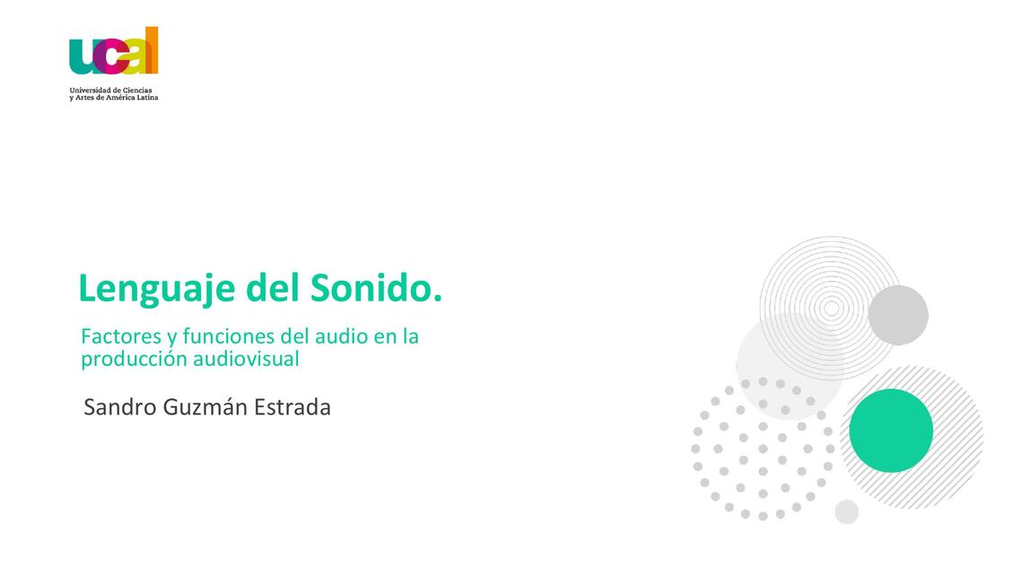 Lenguaje del Sonido | SHADYA MARYCIELO JULIAN ORME O | uDocz