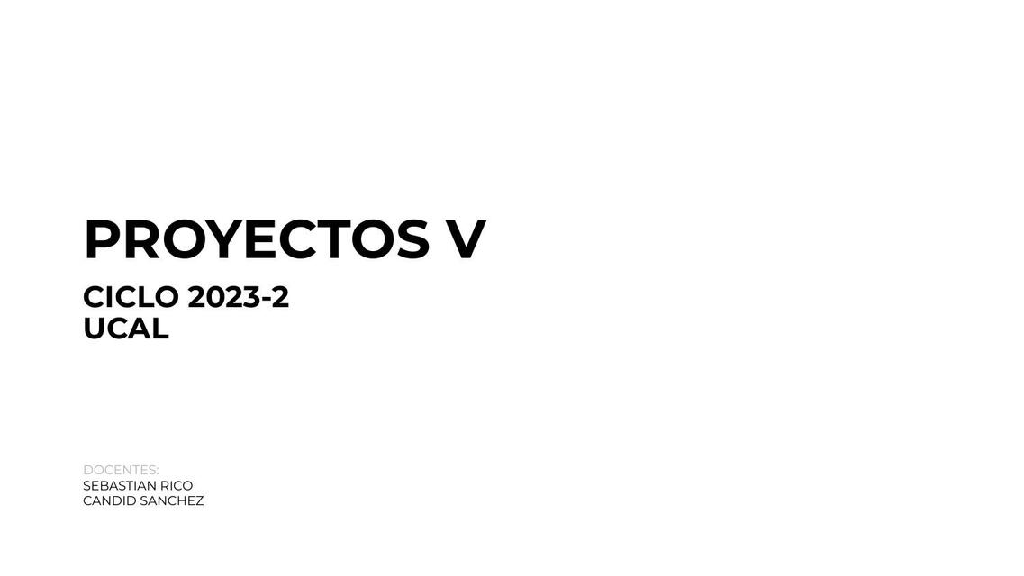 Proyecto V | CECILLE SUMIKO NAGAI SALAZAR | uDocz